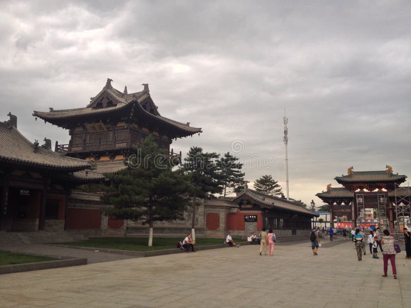 Architecture editorial image. Image of cloud, roof, datong - 43966010
