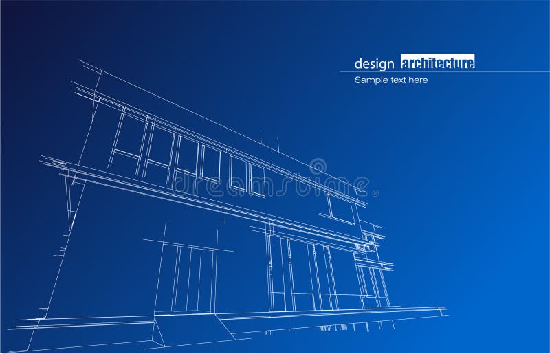 Architectural Concept of the Cubic Structural Facade in Wire Frame ...
