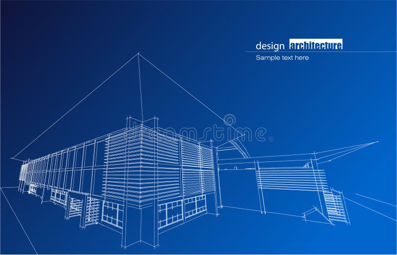 Design of the Residence Buildings and Public Structures Stock Vector ...