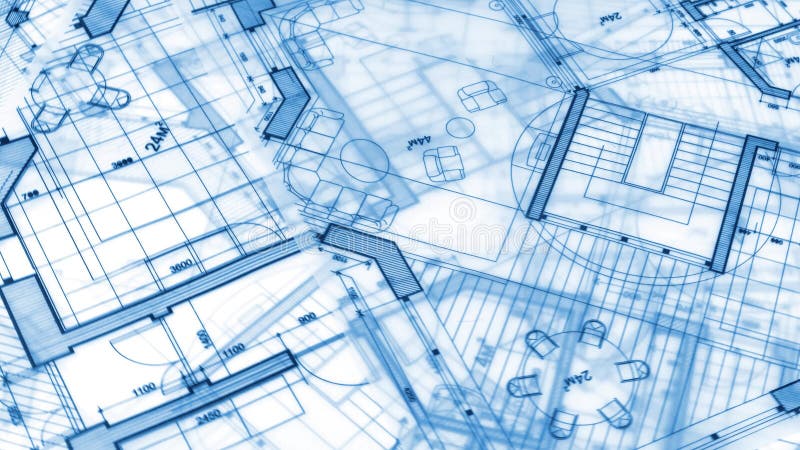 Architecture Design: Blueprint Plan Stock Footage - Video of home ...