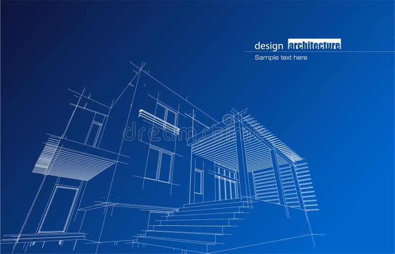 Architecture Design of Residence and Public Buildings. Side and Layout ...