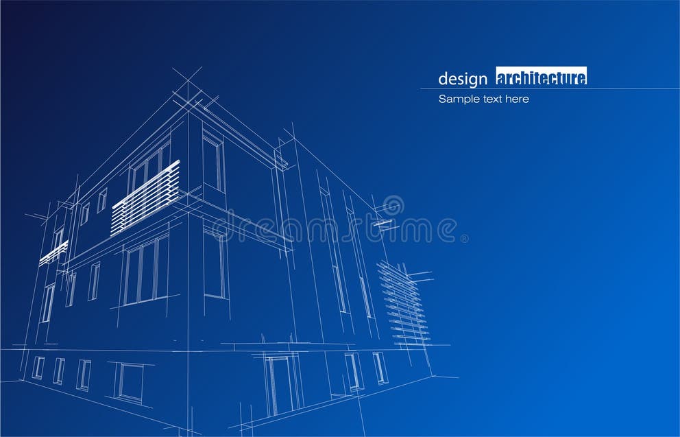 Architecture Design of Residence and Public Buildings. Side and Layout ...