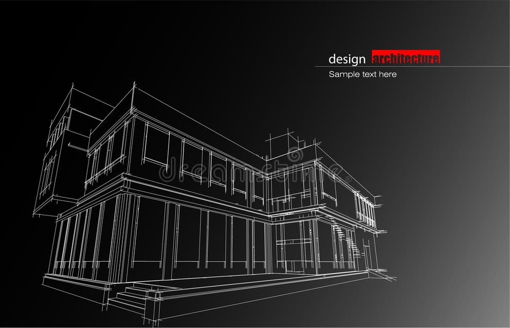 Architecture Design of Residence and Public Buildings. Side and Layout ...