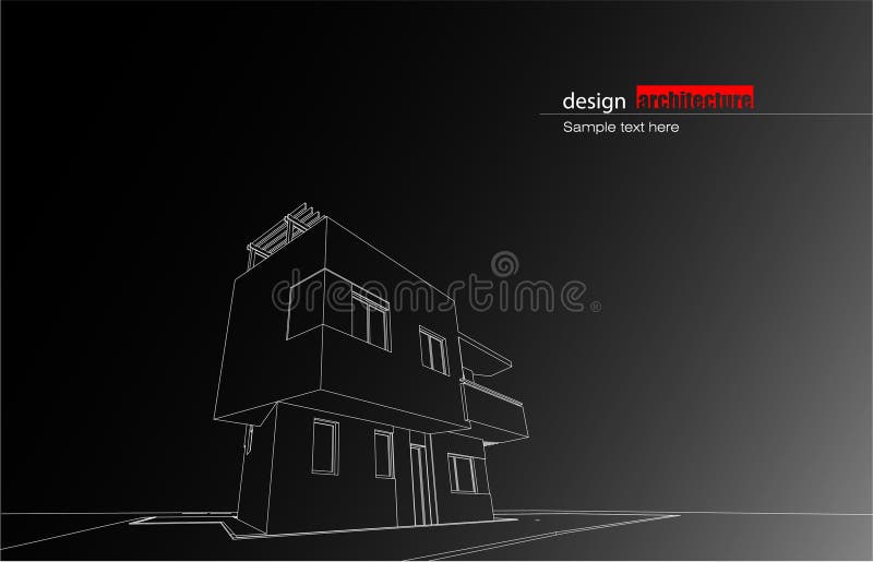 Architecture Design of Residence and Public Buildings. Side and Layout ...