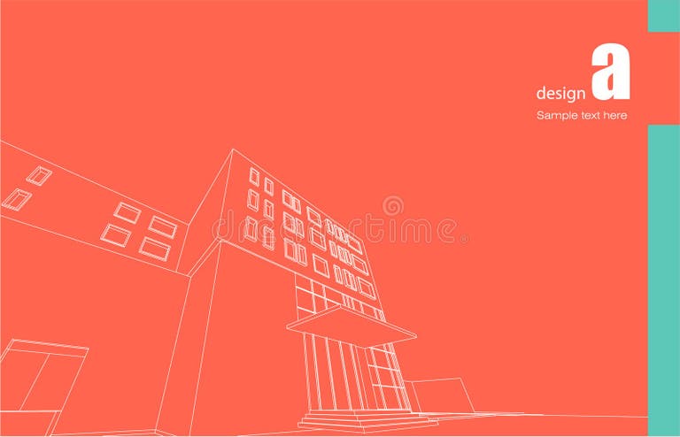 Architecture Design of Residence and Public Buildings. Side and Layout ...
