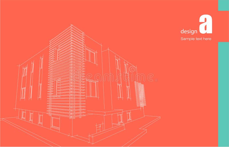 Architecture Design of Residence and Public Buildings. Side and Layout ...