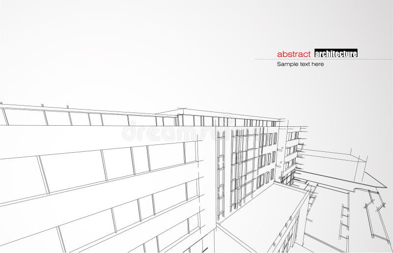 Architecture Design of Residence and Public Buildings. Side and Layout ...