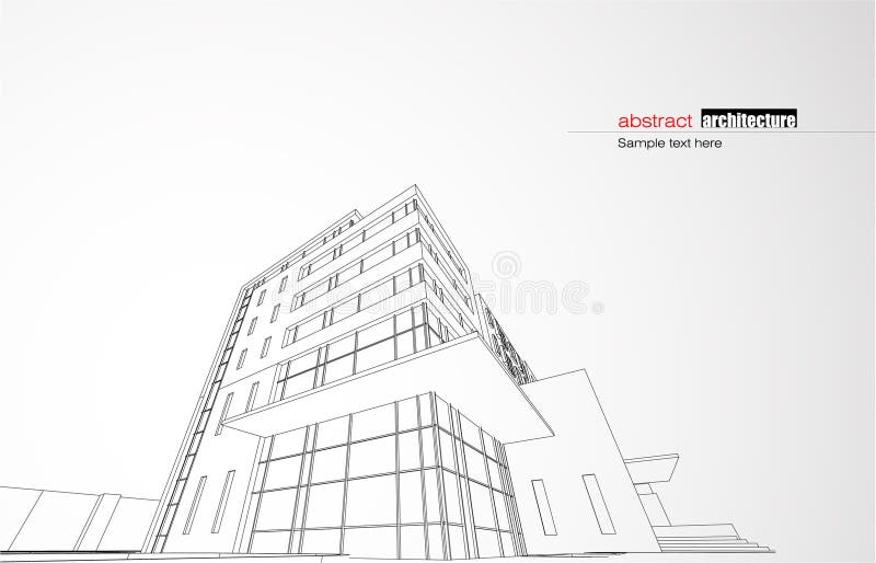 Architecture Design of Residence and Public Buildings. Side and Layout ...