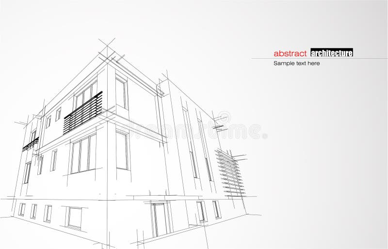 Architecture Design of Residence and Public Buildings. Side and Layout ...