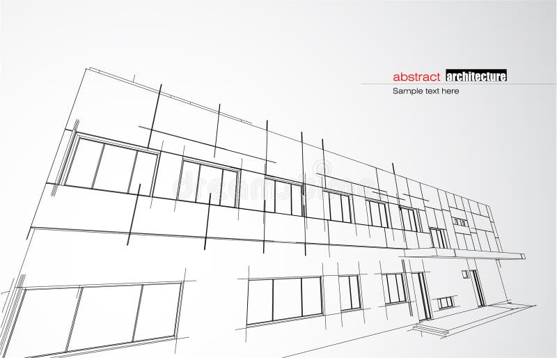 Architecture Design of Residence and Public Buildings. Side and Layout ...