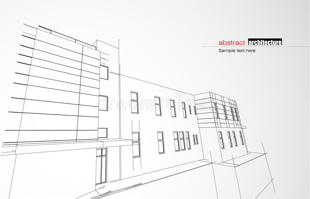 Architecture Design of Residence and Public Buildings. Side and Layout ...
