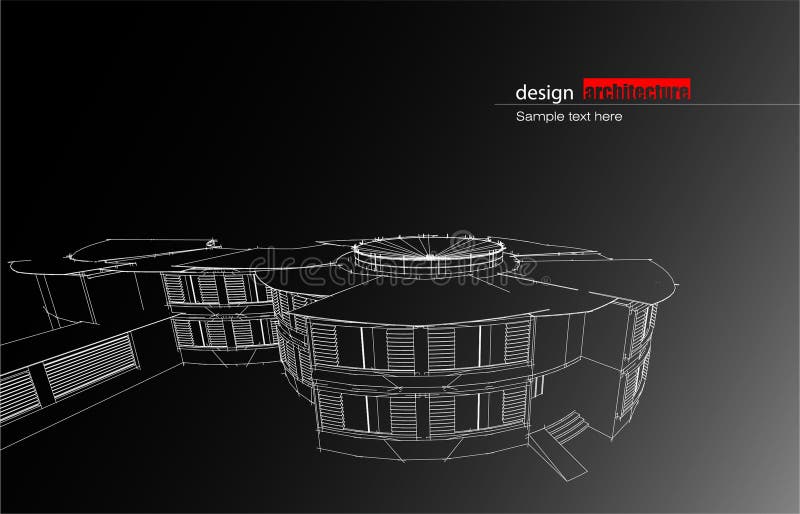 Architecture Design of Residence and Public Buildings. Side and Layout ...