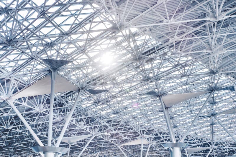 Architecture Detail Modern Metal Structure Pattern Construction Stock ...