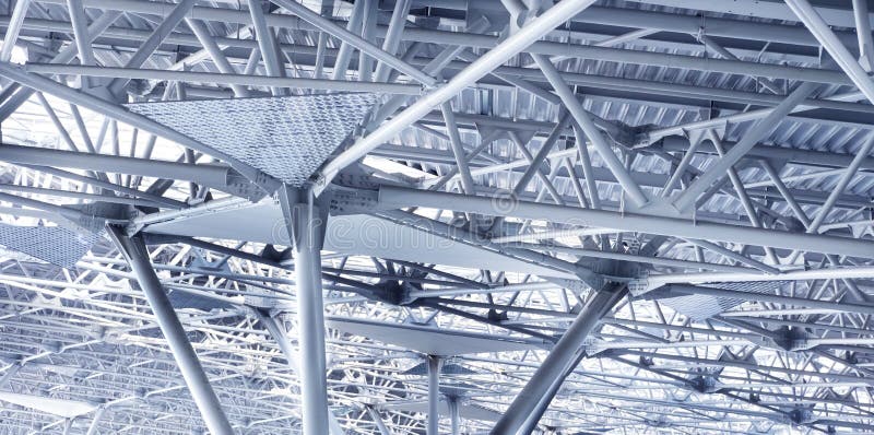 Architecture Detail Modern Metal Structure Pattern Construction Stock ...
