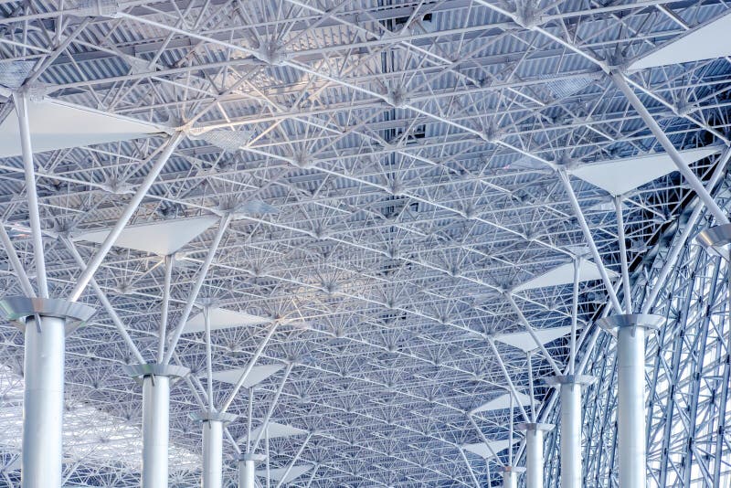 Architecture Detail Modern Metal Structure Pattern Construction Stock ...