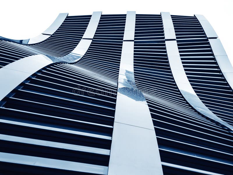 Steel Facade Pattern Modern Building Design Background Stock Photo ...