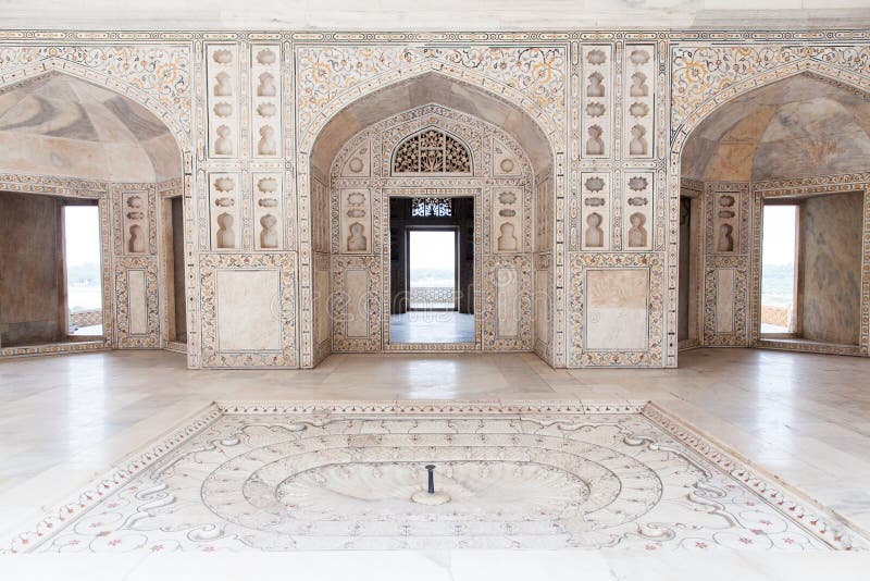 Architecture Details of Agra Red Fort, India Stock Photo - Image of ...