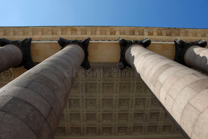 Architecture Details - Columns and Ceiling Stock Photo - Image of ...