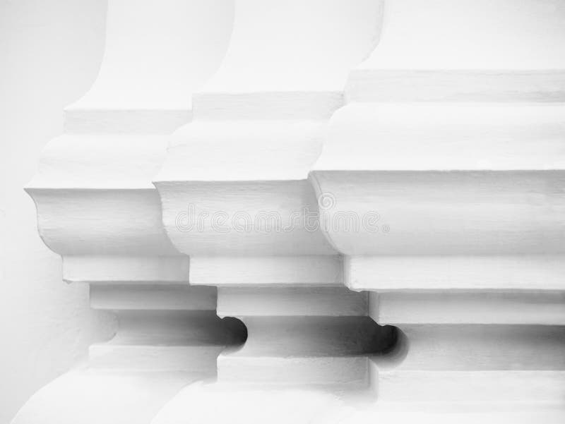 Architecture Details Columns Element Design White Texture Stock Image ...