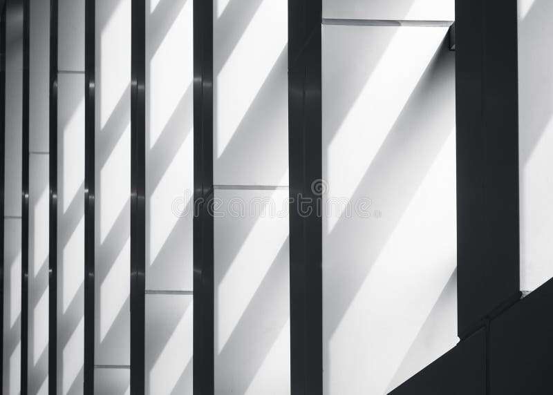 Architecture Details Columns with Lighting Shade Shadow Abstract Stock ...