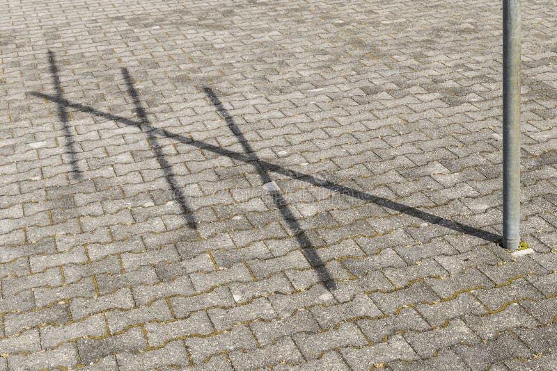 Architecture Details Columns with Lighting Shade Shadow Abstract ...