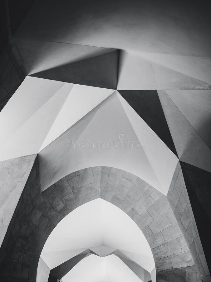 Architecture Details Geometric Ceiling Wall Tile Interior Desig Stock ...