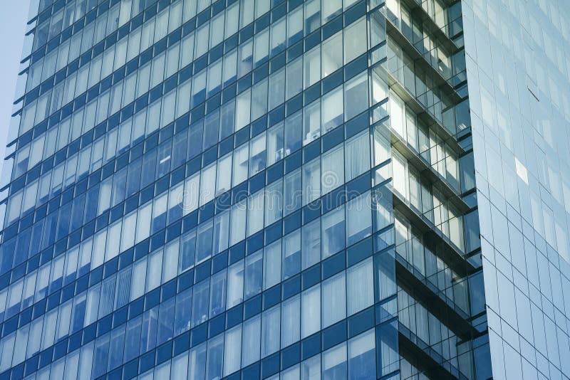 Glass Frame Facade Design, Modern Architecture Details Stock Photo ...
