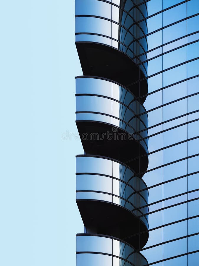 Architecture Details Glass Wall Pattern Stairs Modern Building Exterior ...