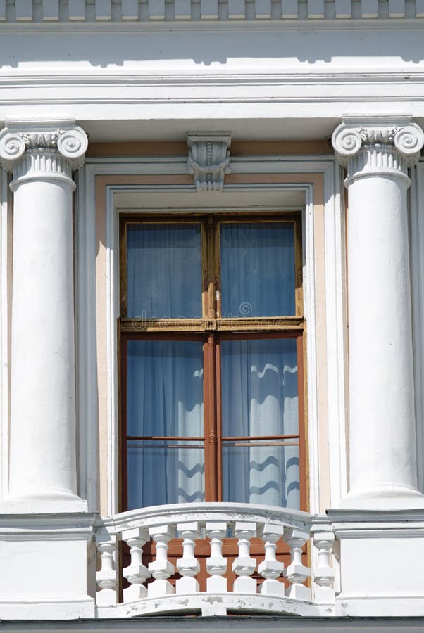 Balcony and pillars stock photo. Image of railing, line - 7018154