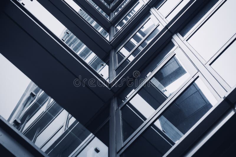 Architecture Details Steel Frame Glass Window Modern Building ...