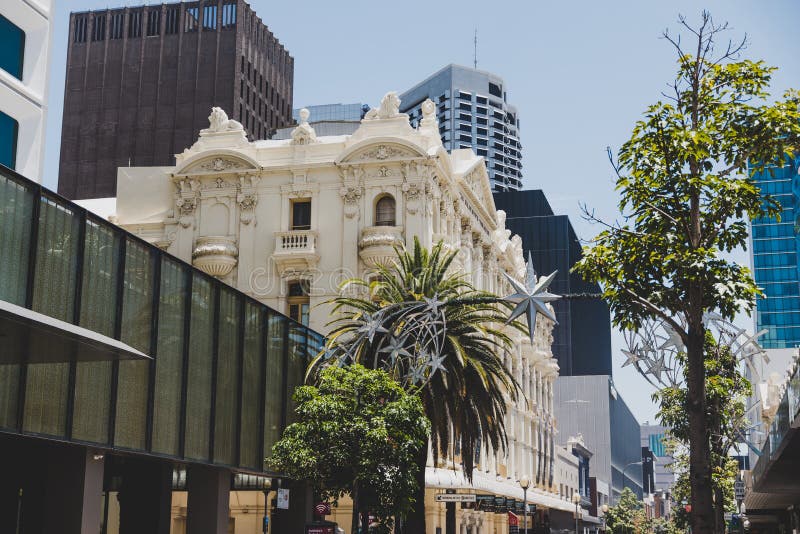 Architecture And Details Of The Streets Of Perth Modern CBD Editorial ...