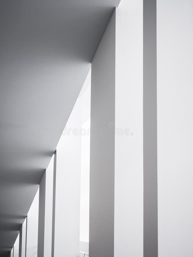 Architecture Details White Columns Modern Building Geometric Abstract ...