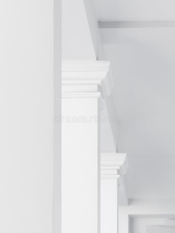 Architecture Details White Columns Rows Minimal Element Stock Photo ...