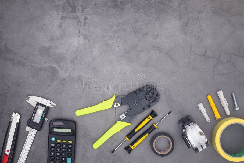 Architecture and Diy Tools and Equipment Stock Image - Image of ...