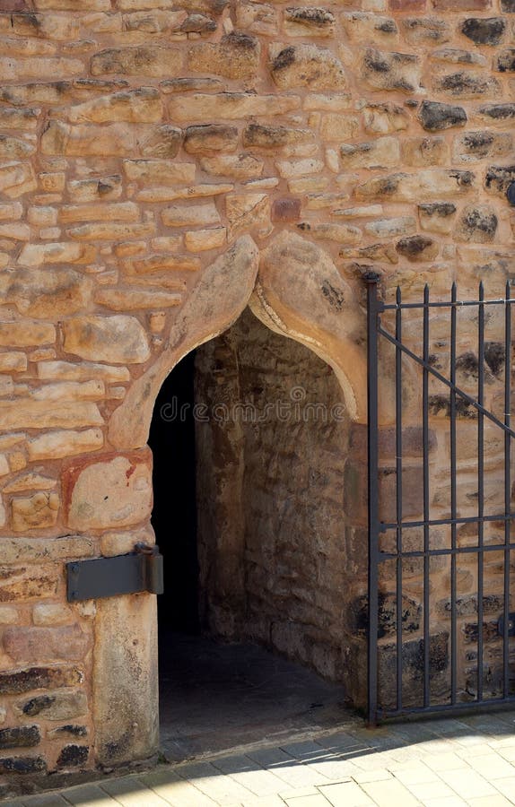 Architecture of the Doors in the Castle Stock Photo - Image of wood ...
