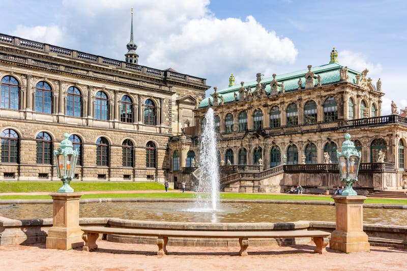 Architecture of Dresdner Zwinger in Dresden, Germany Editorial Image ...