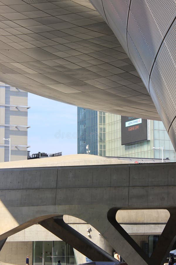 Architecture Elements in Centre of City Seoul, South Korea Editorial ...