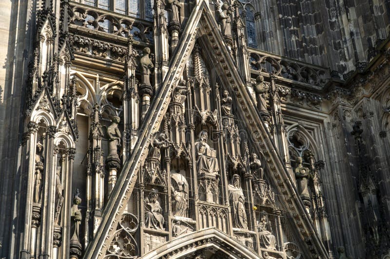 Architecture Elements of Cologne Cathedral Stock Image - Image of ...