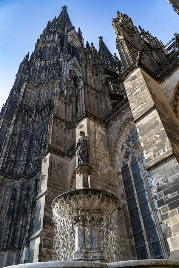 Architecture Elements of Cologne Cathedral Stock Photo - Image of ...
