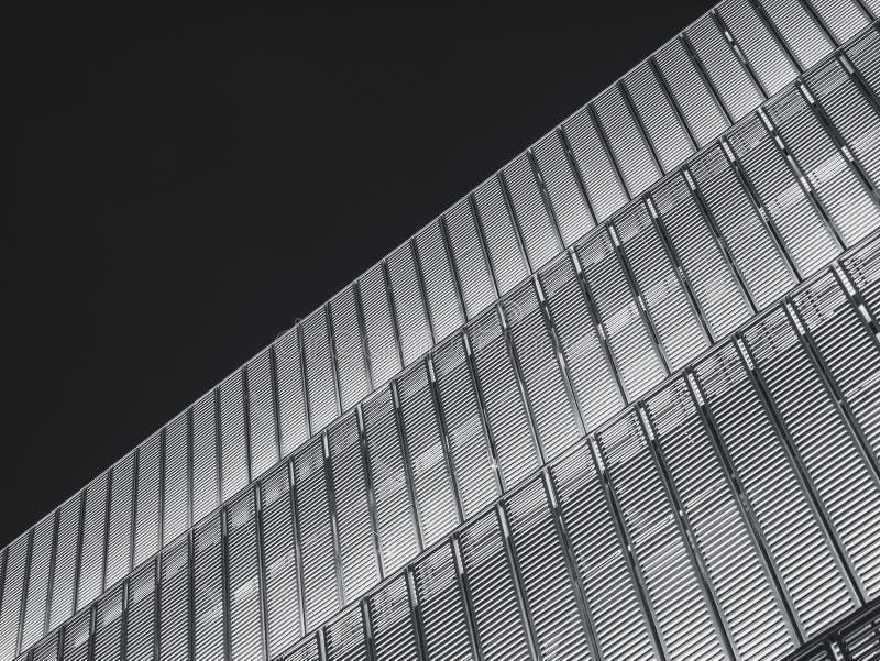 Architecture Exterior Steel Facade Design Modern Building Black and ...