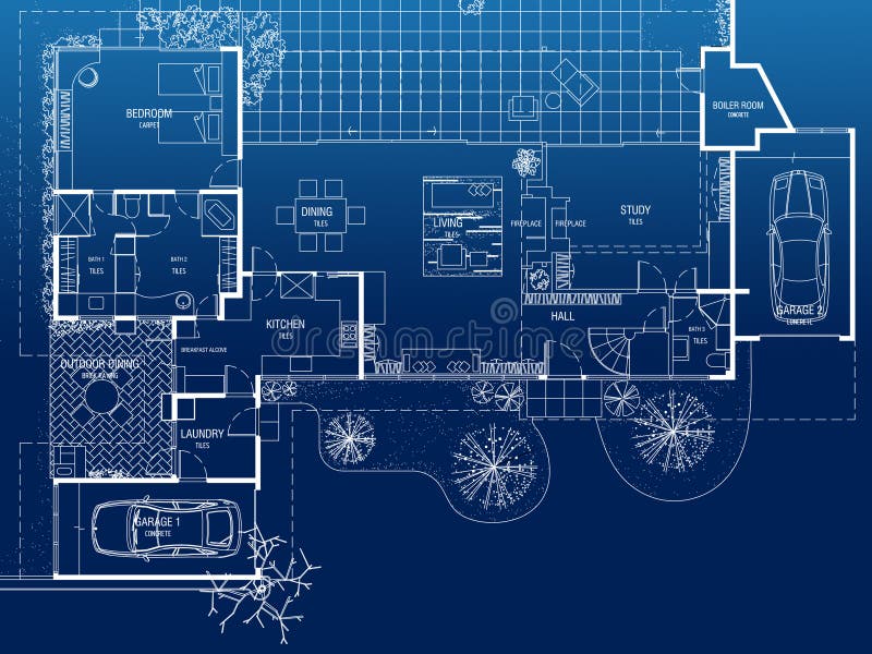 Architecture Floor Plan Background Stock Illustration - Illustration of ...