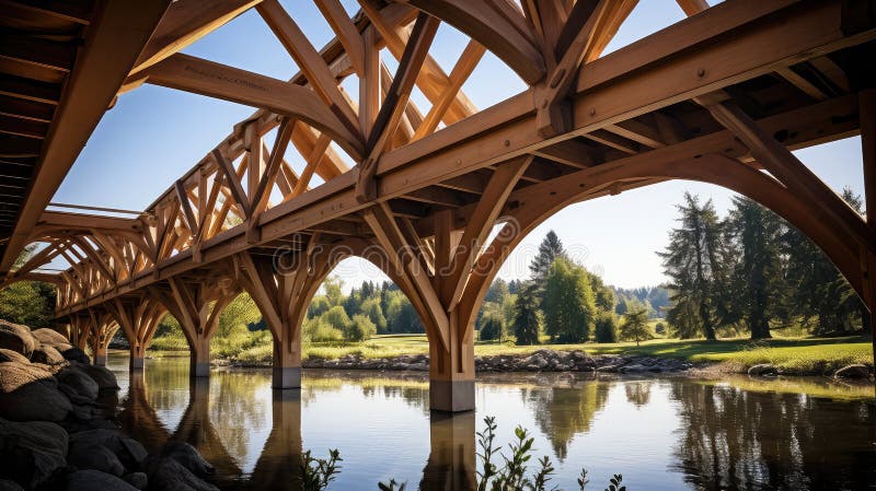 Architecture Framework Timber Frame Stock Illustration - Illustration ...