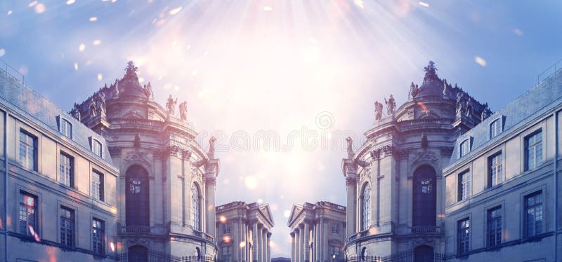 Abstract Background with Architecture, Elements, History. Stock Image ...
