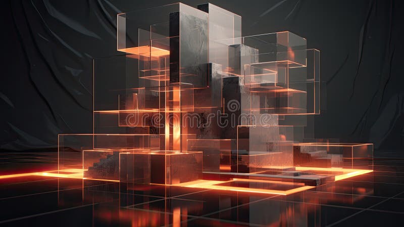 Architecture of the future stock illustration. Illustration of skyline ...