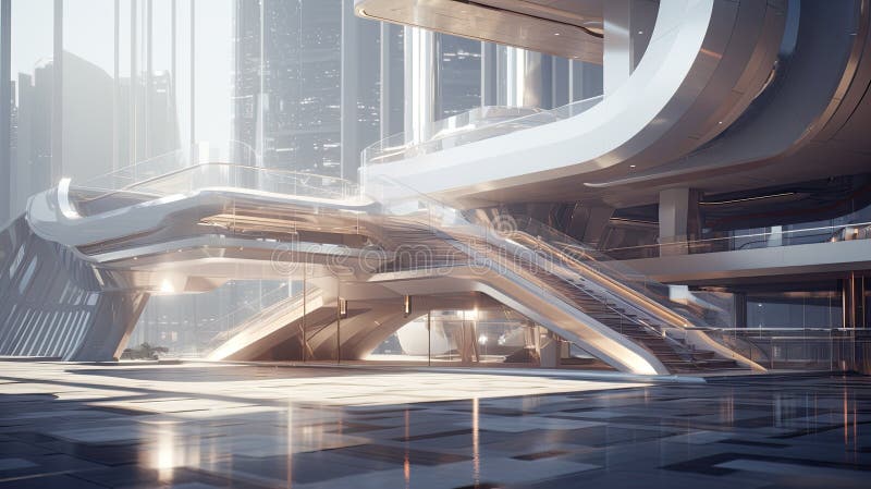 Architecture of the future stock illustration. Illustration of urban ...