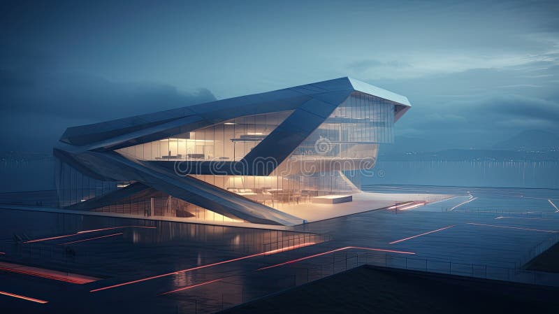 Architecture of the future stock illustration. Illustration of ...