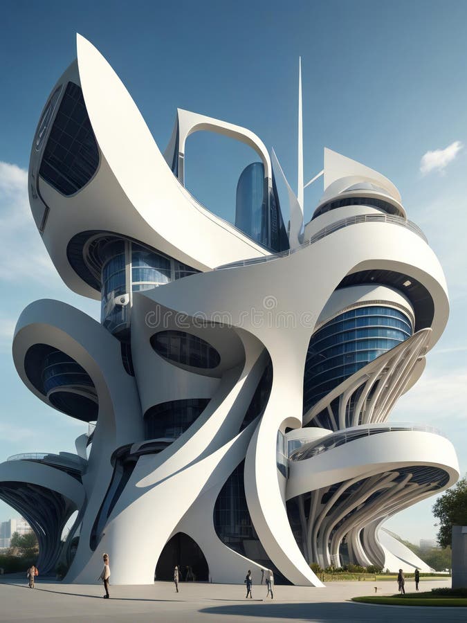 Architecture of the Future Conceptual Building Stock Illustration ...