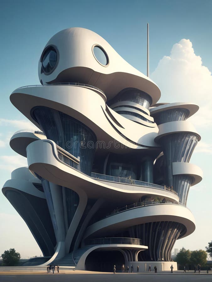 Architecture of the Future Conceptual Building Stock Illustration ...