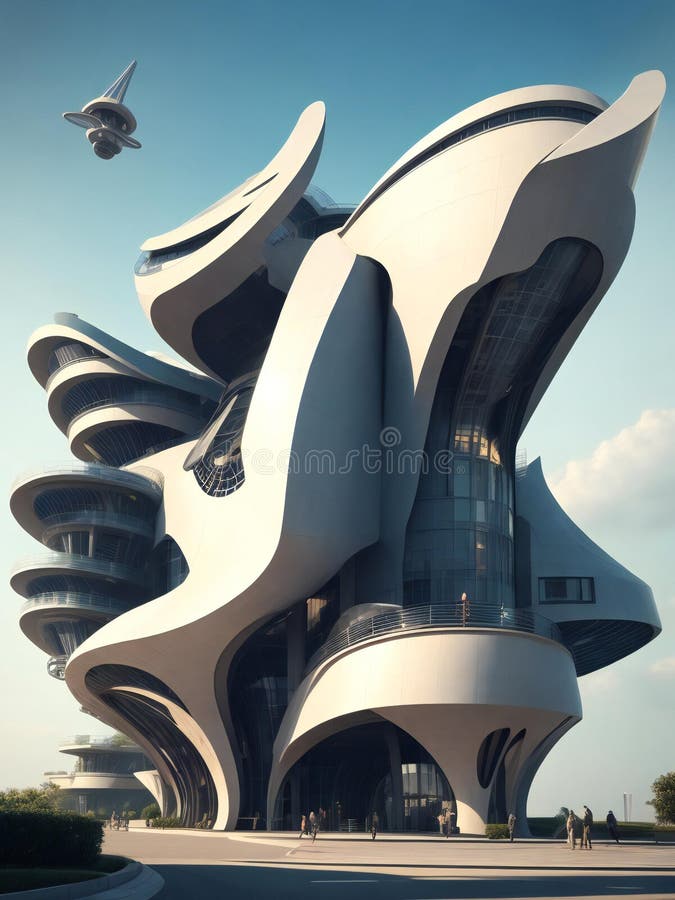 Architecture of the Future Conceptual Building Stock Illustration ...
