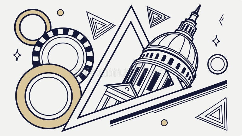 Architecture and Geometric Shapes Design Elements Vector Design ...